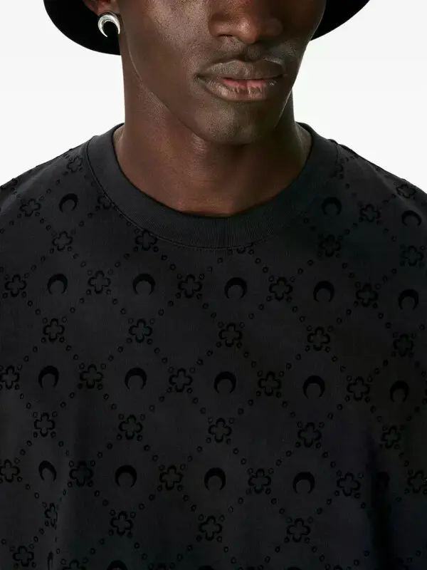 MARINE SERRE Moon Floral Print T-shirt