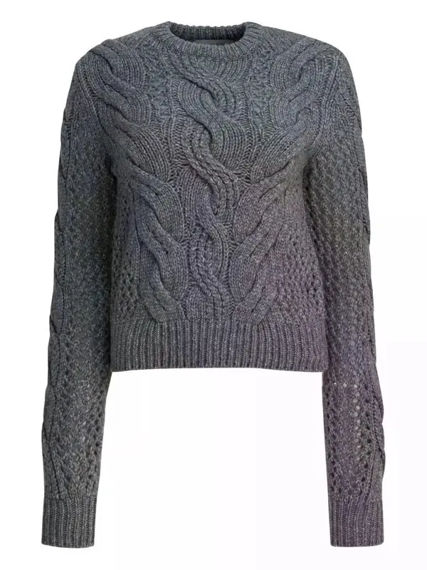 Max Mara Cable-knit Sweater - Grey