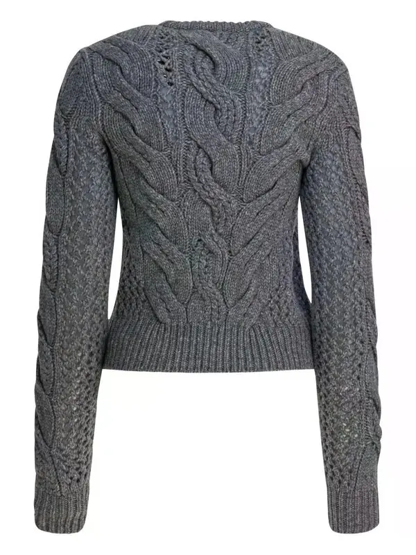 Max Mara Cable-knit Sweater - Grey
