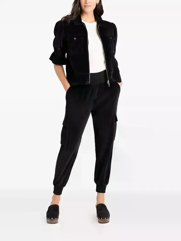 Cinq À Sept Velour Zip-up Jacket