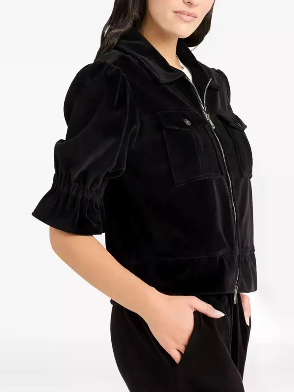 Cinq À Sept Velour Zip-up Jacket