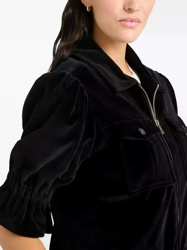 Cinq À Sept Velour Zip-up Jacket