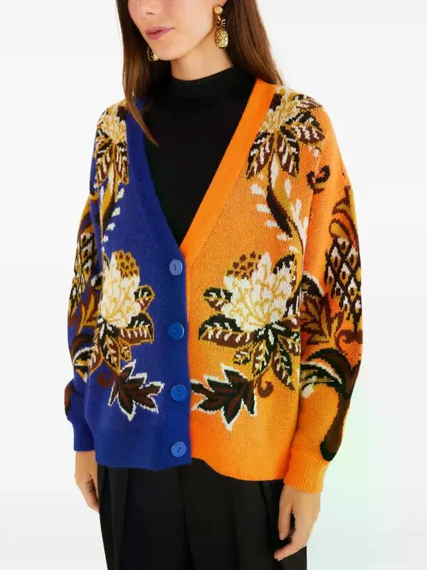 Farm Rio Floral Button Cardigan