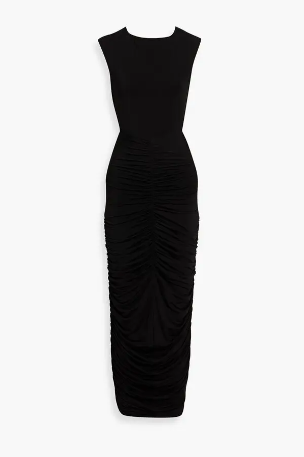 Magda Butrym Open-back Ruched Maxi Dress