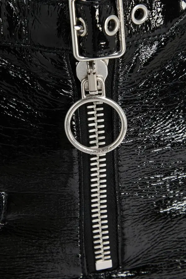 COURREGES Buckled Cotton-blend Bootcut Pants
