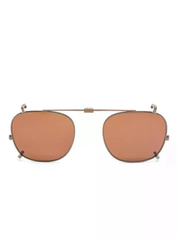 Garrett Leight Sherwood Clip-on Lenses - Brown