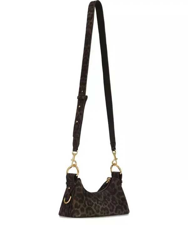 POTAMY Leopard Print Shoulder Bag - Brown