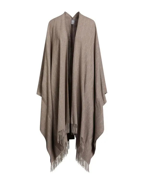 Brunello Cucinelli Silk-blend Cape With Fringes