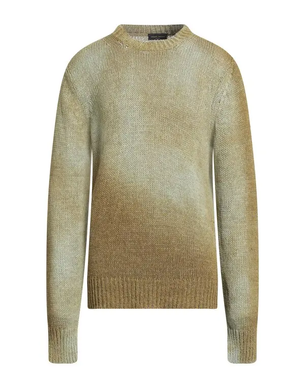 ROBERTO COLLINA Tie-dyed Crewneck Sweater - Green