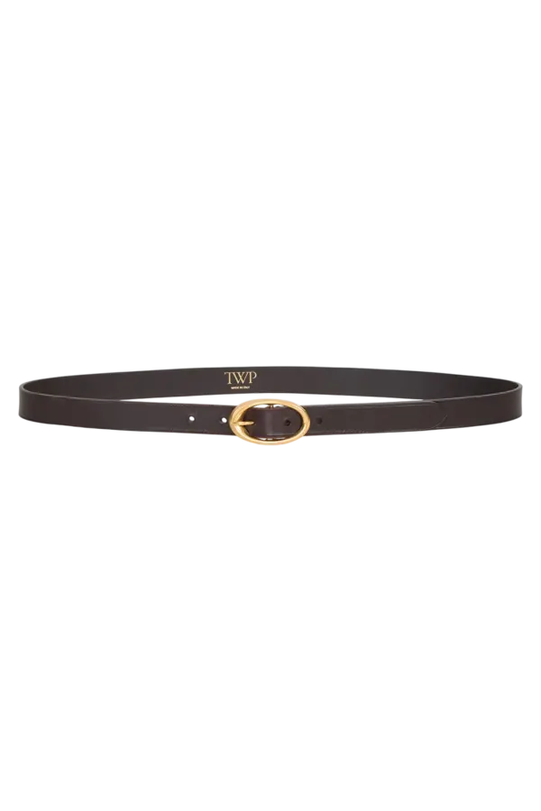 TWP Narrow Leather Belt - Dakota