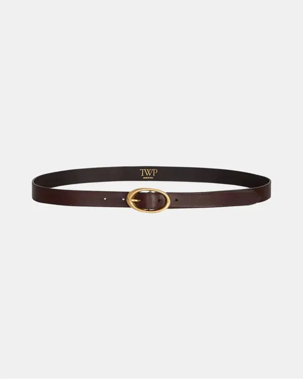 TWP Narrow Leather Belt - Dakota