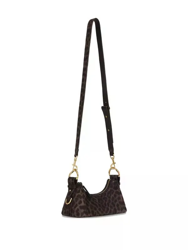 POTAMY Leopard Print Shoulder Bag - Brown