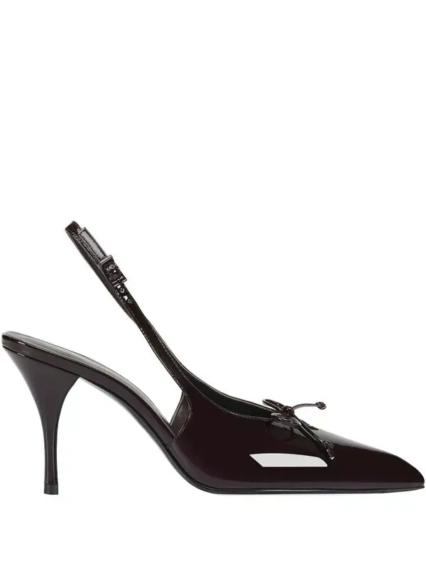 POTAMY 75mm Leather Heeled Pumps