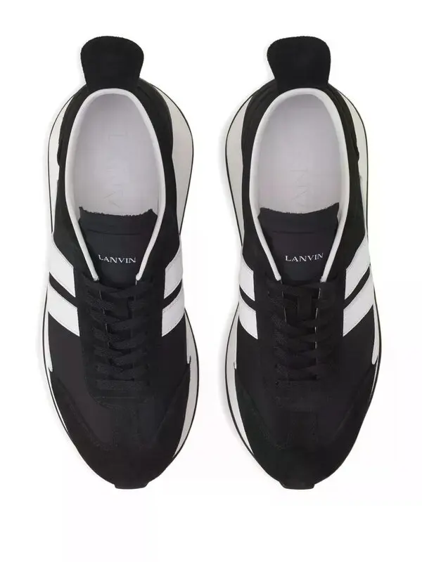 LANVIN Bumpr Stripe-panel Sneakers - Black