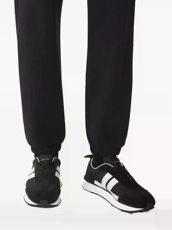 LANVIN Bumpr Stripe-panel Sneakers - Black