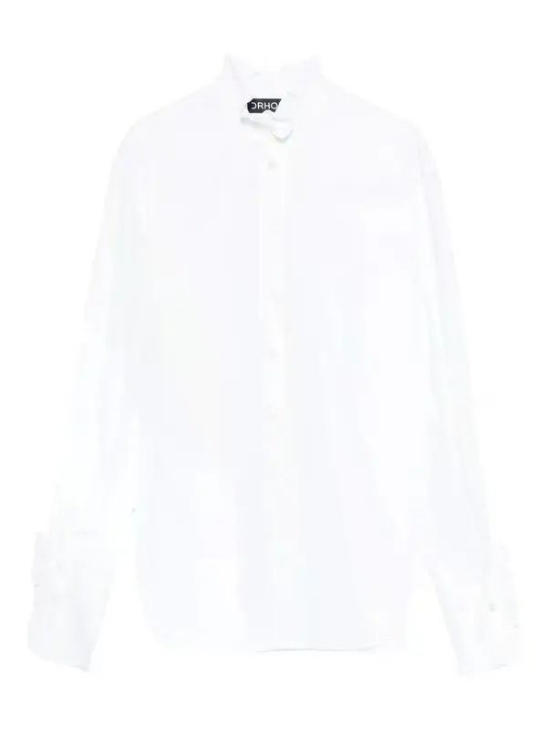DRHOPE Ruffled Trim Shirt