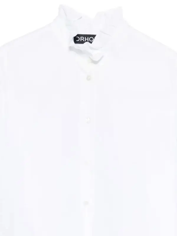 DRHOPE Ruffled Trim Shirt