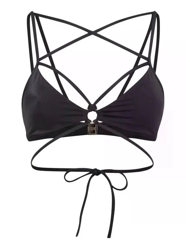 Dsquared2 Bondage Multi-strap Bikini Top - Black