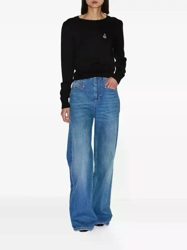 MARANT ETOILE Abelle Embroidered-logo Sweater