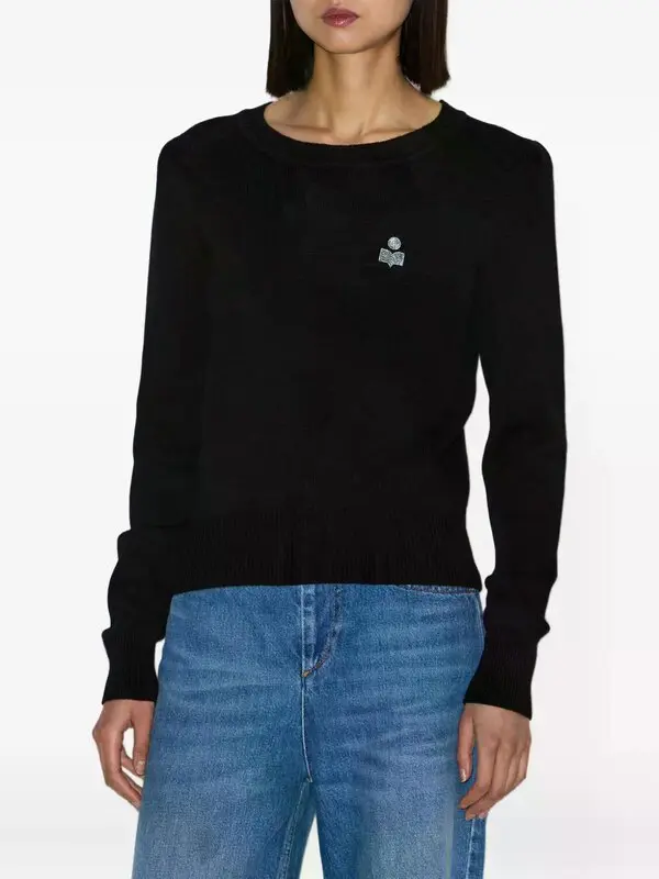 MARANT ETOILE Abelle Embroidered-logo Sweater