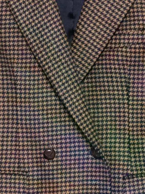 MANUEL RITZ Houndstooth Double-breasted Blazer