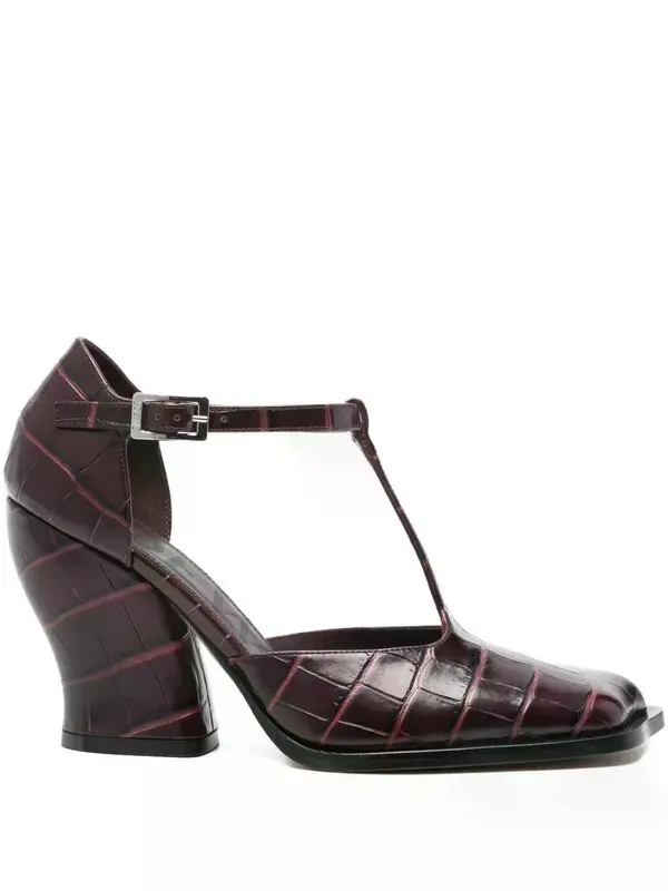 Loewe 90mm T-strap Pumps - Brown