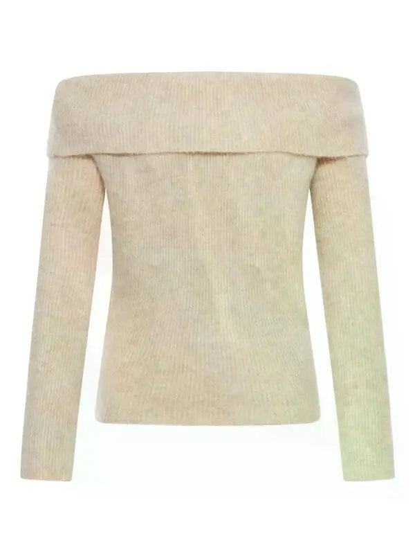 Rick Owens Ls Cowl Ribbed Sweater