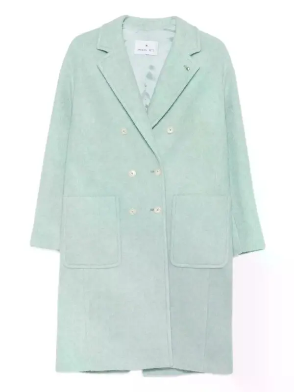 MANUEL RITZ Patch-pocket Double-breasted Coat