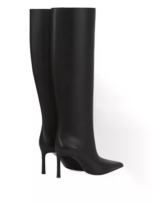 POTAMY Leather Knee-high Boots