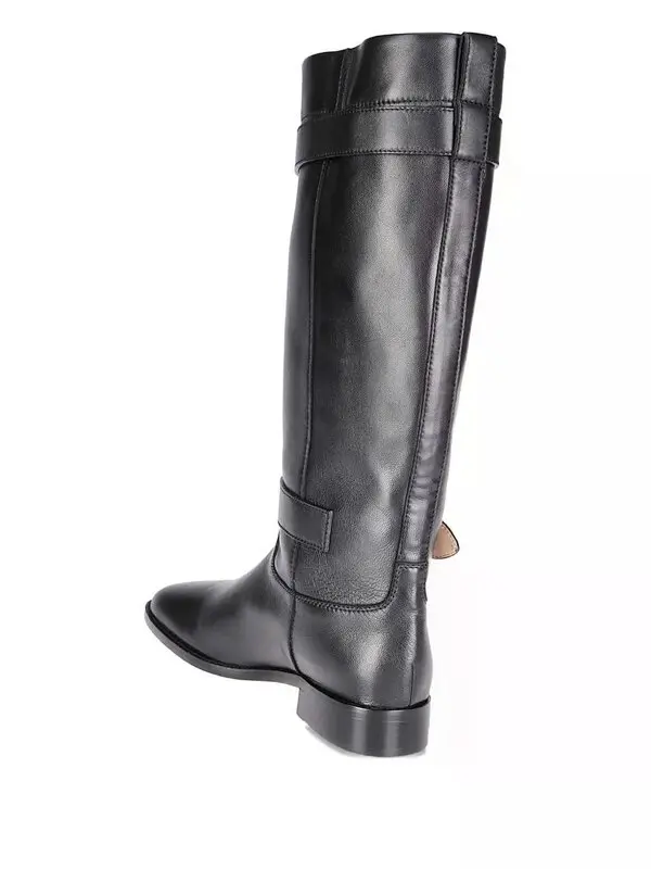 NICCOLO PASQUALETTI Obliqua Zip Buckle Boots