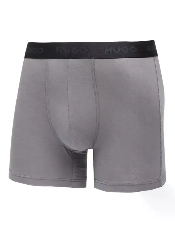 Hugo Logo Waistband Boxer Briefs - Grey