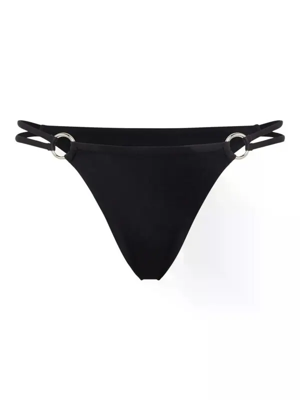 Dsquared2 Bondage Logo-print Bikini Bottom - Black