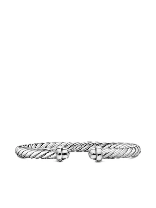 David Yurman Sterling Cable Flex Cuff Bracelet - Silver
