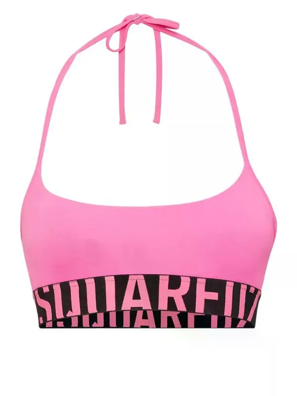 Dsquared2 Halterneck Bikini Top - Pink