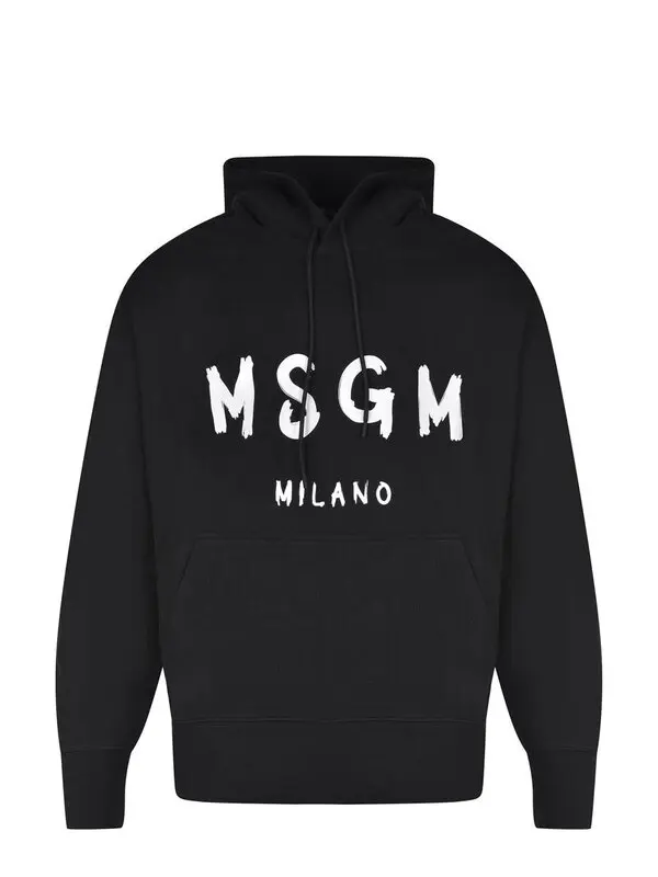 MSGM Cotton Sweatshirt - Black