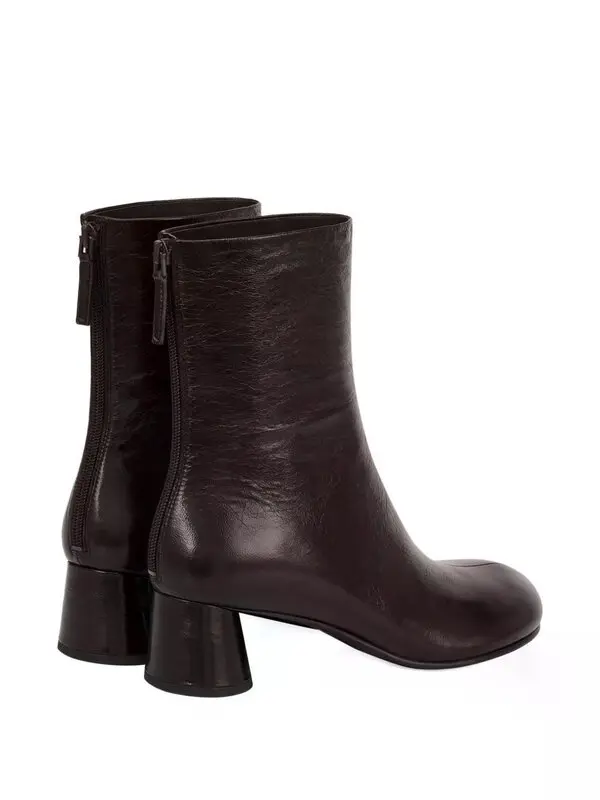 POTAMY 65mm Leather Ankle Boots