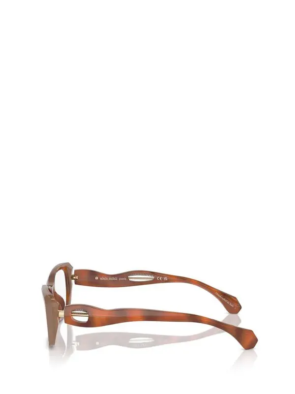 ALAIN MIKLI Cat-eye Eyeglasses - Opal Havana / Brown