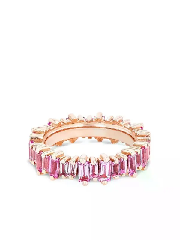 SUZANNE KALAN 18k Rose Pink Sapphire Eternity Band - Gold