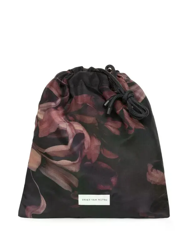 Dries Van Noten Printed Bucket Hat - Black