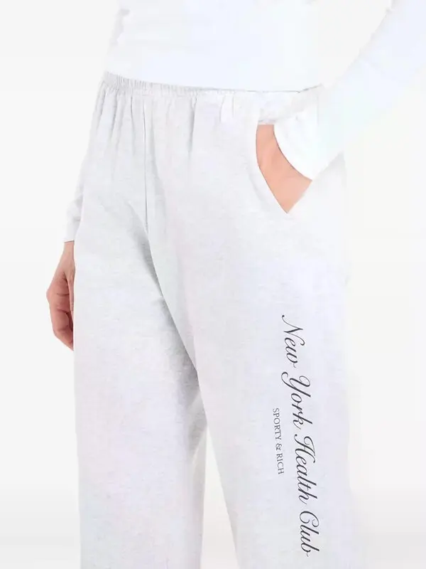 Sporty & Rich Ny Health Club Side-pocket Track Pants - Grey
