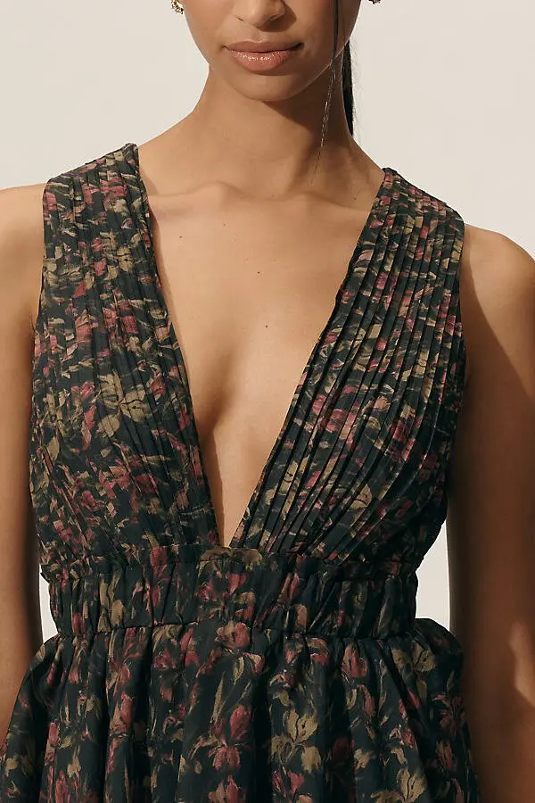 chinese dress ladies Strapless Ruffled Maxi Dress