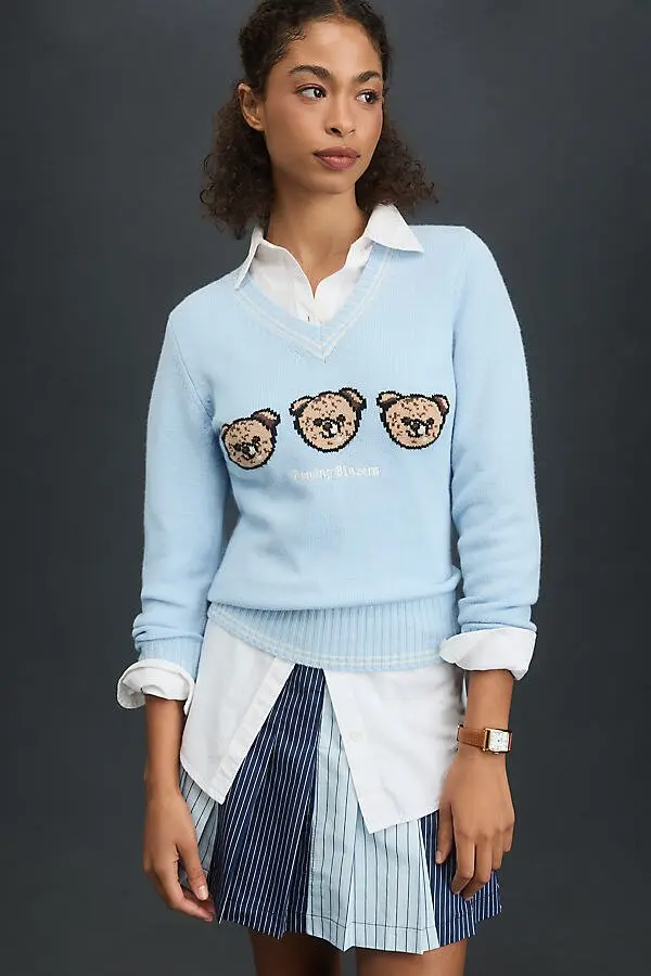 ROWING BLAZERS Plaid Bears Sweater