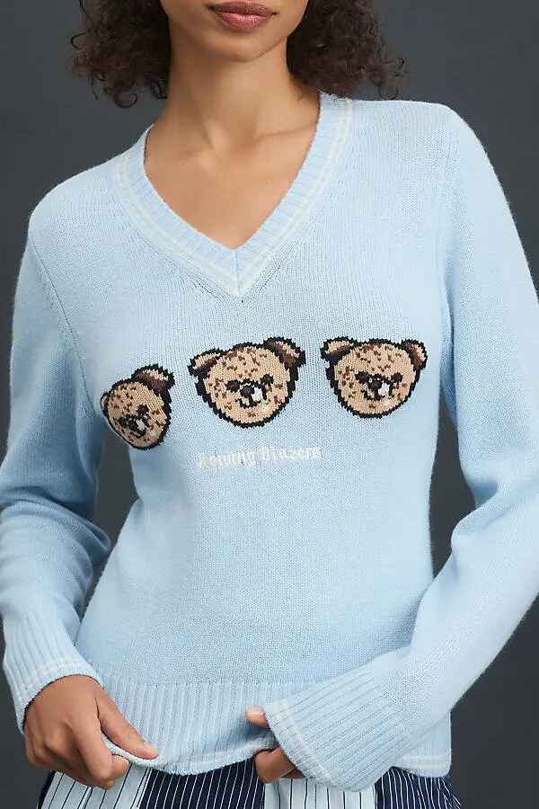 ROWING BLAZERS Plaid Bears Sweater