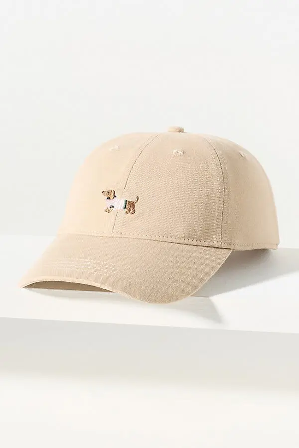 FRASIER STERLING Dog Icon Baseball Cap - Tan Dashchund