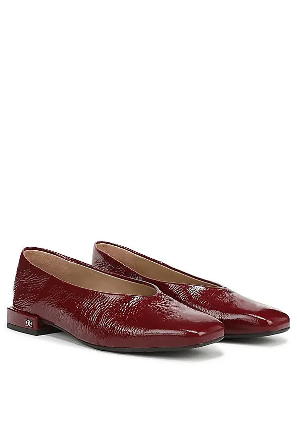 Sam Edelman Kasey Square-toe Ballet Flats - Wine