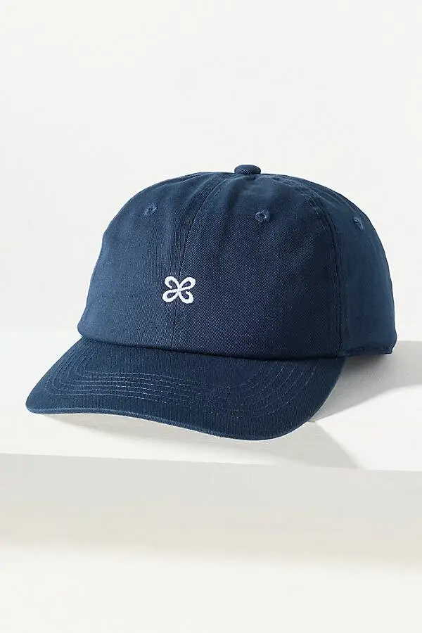 Maeve Embroidered Logo Baseball Cap - Navy