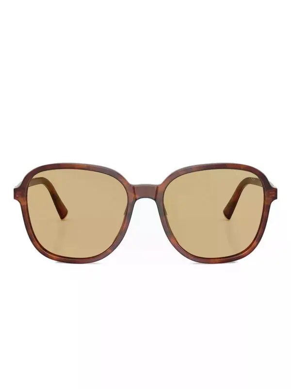 Miu Miu Geometric Sunglasses - Brown