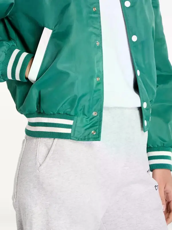 SPORTY & RICH Striped Varsity Jacket