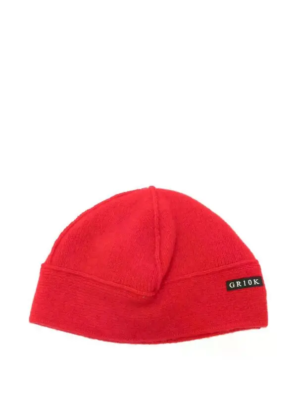 GR10K Ribbed Wool Beanie - Red