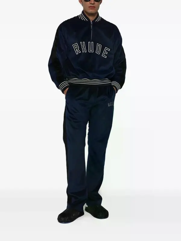 Rhude Quarter-zip Varsity Jacket